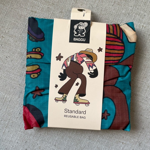 BAGGU | Bags | Nwt Baggu X Joonbug Collab Standard Reusable Tote Bag ...